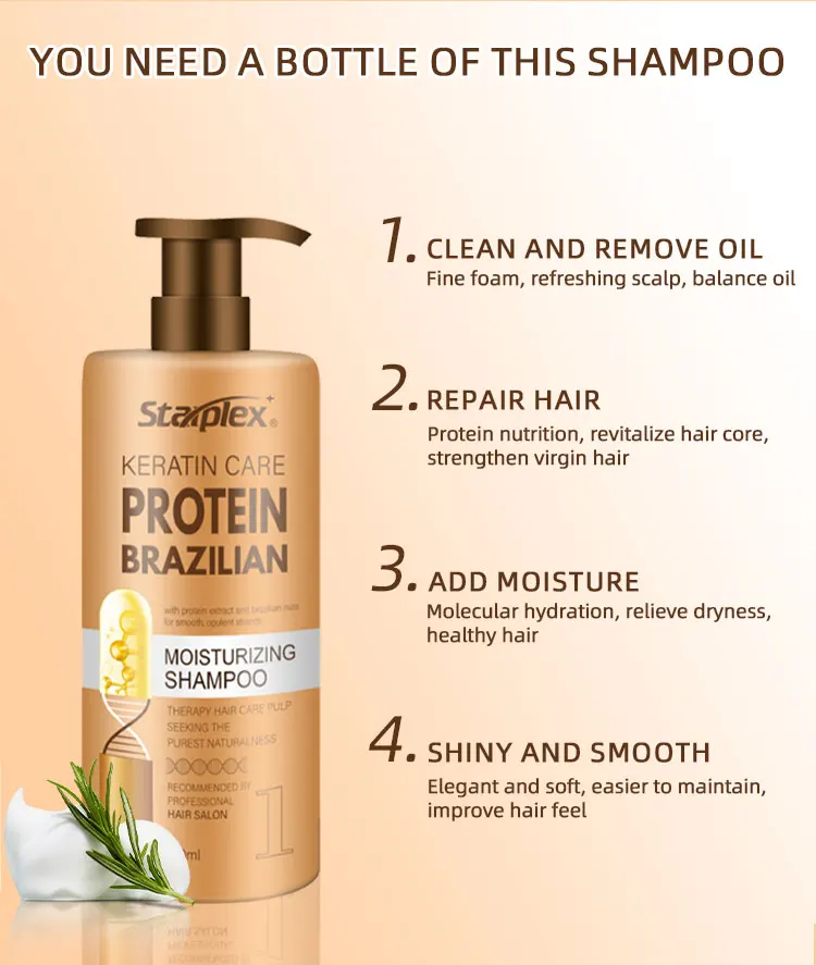 Professional Salon Starplex Women Soft Mild Clarifying Keratin Amino Acid Shampoo And ...