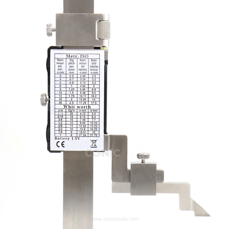 Accurate Height Measurement with CONICTOOLS Digital Calipers