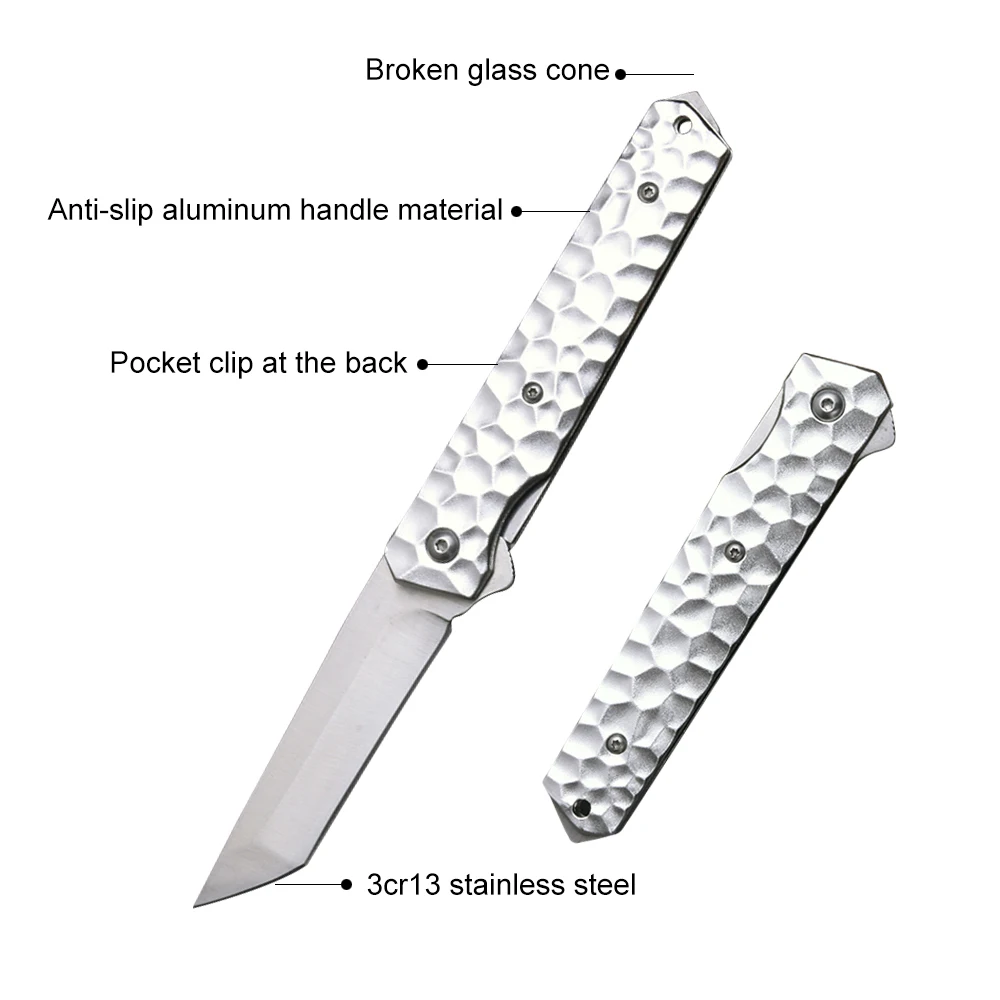 Titanium Steel Tactical Folding Pocket Knife for Outdoor Camping DIY ...