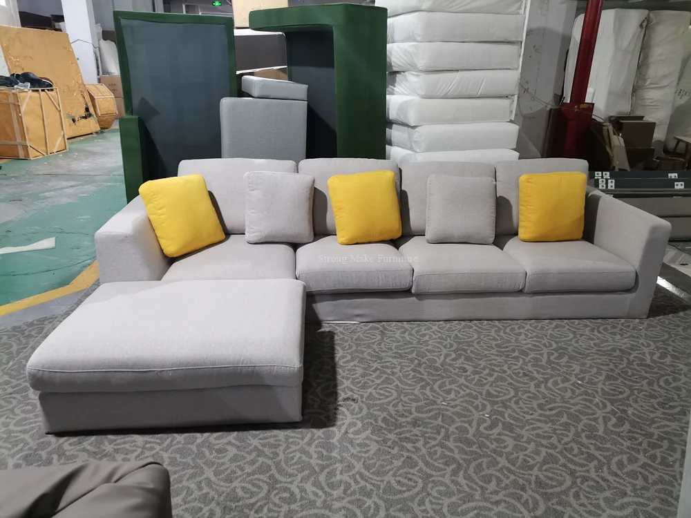 Italian Couches L Shape Modern Luxury White Conventional Comfy Sofa Set ...