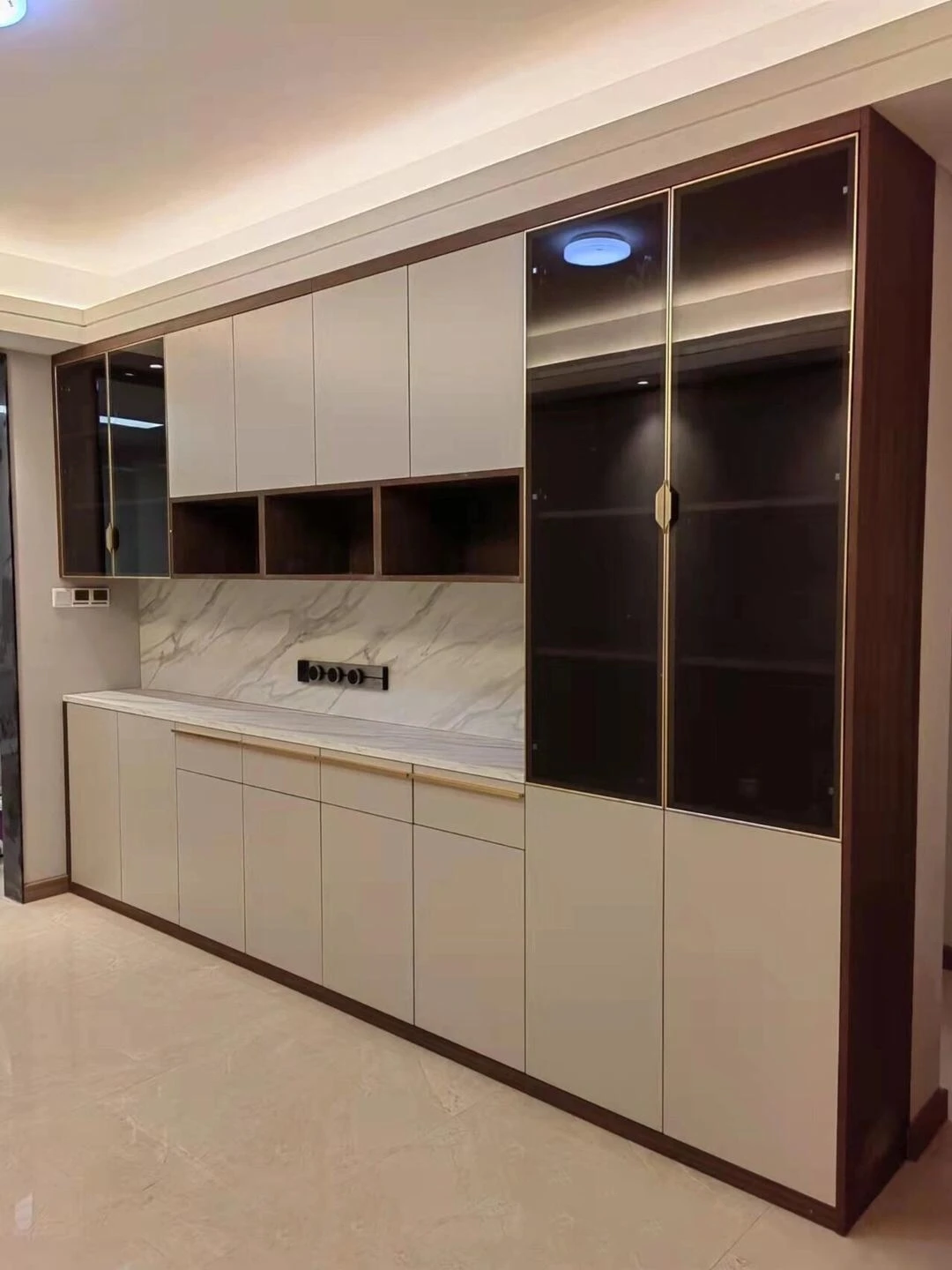 Modern Luxury Temperature Control Bar Wine Wooden Display Storage ...