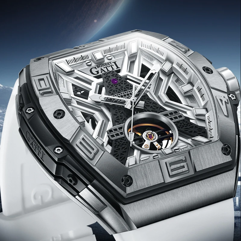 Bonest Gatti Luxury Mechanical Wristwatch Sapphire Glass Waterproof ...