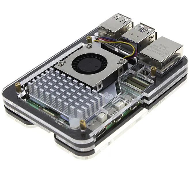 Raspberry Pi 5 Layers Computer Acrylic Case Official Active Cooler ... Raspberry Pi 5 Layers Computer Acrylic Case Official Active Cooler ...