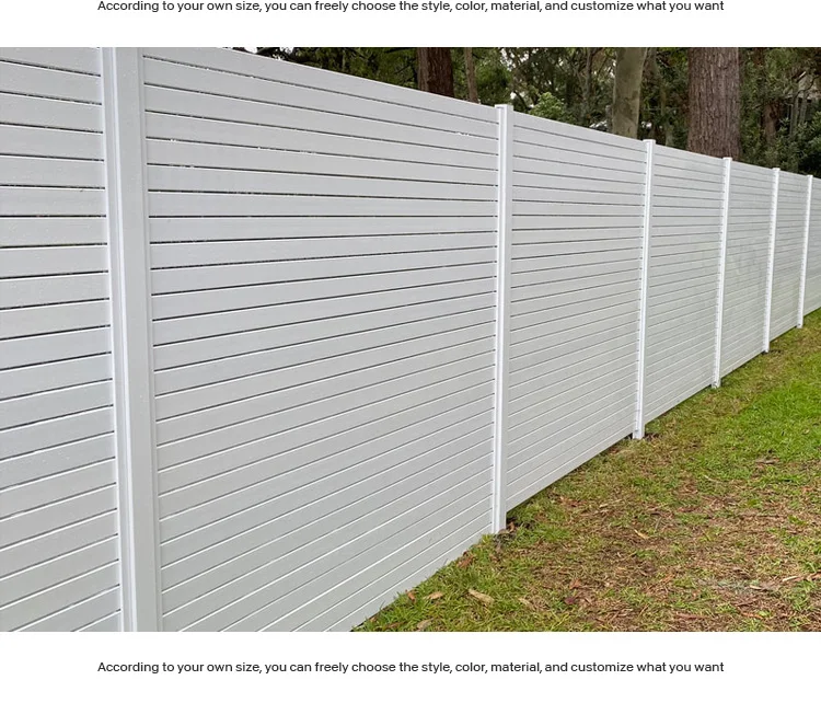 Cheap Outdoor Slat Fence Material Decorative Fencing Panels for Garden ...