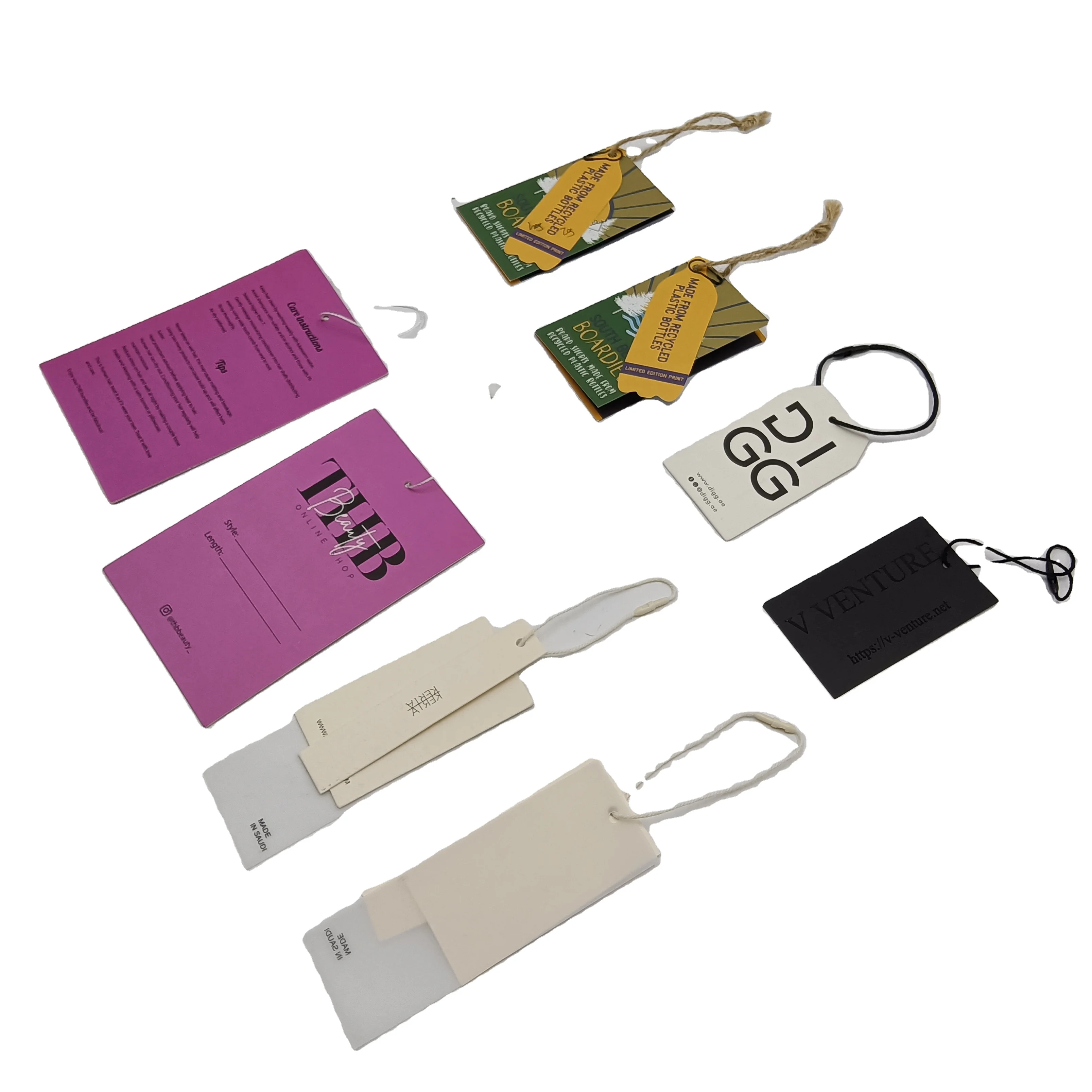Luxury Recycled Garment Labels Swing Tags Clothes Label Hang Tags ...
