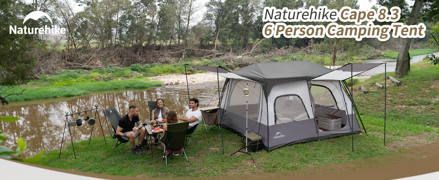 Naturehike 6 Person Family Automatic Tents for Outdoor Camping