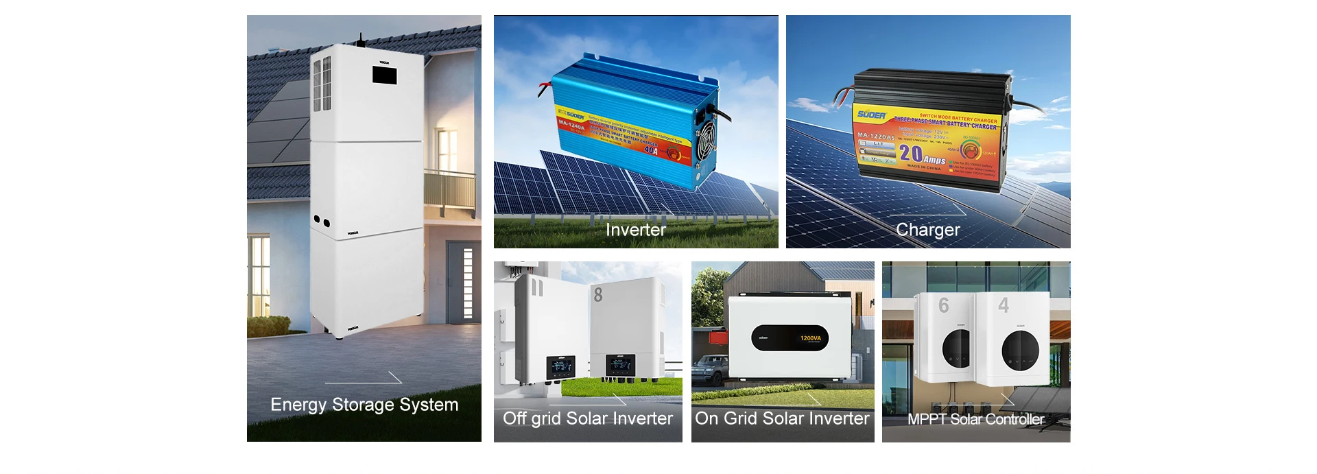 Smart Solar Charger - 12V 24V 20A Portable Car Battery Charger