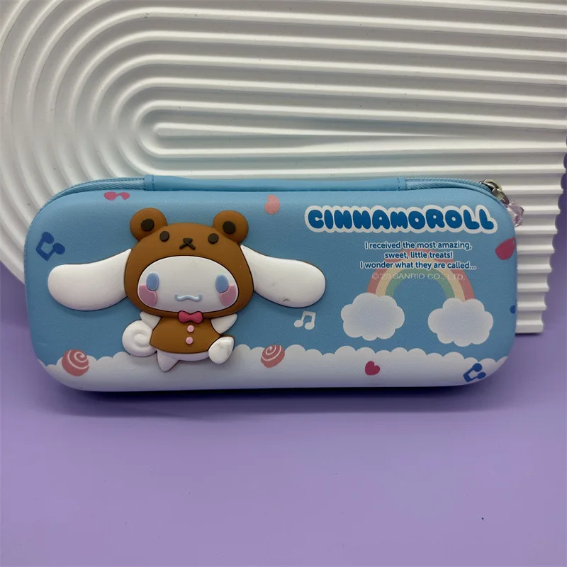 Sanrio Pencil Cases Kawaii Kuromi Cinnamoroll Pencil Bag Pu Pen Box ...