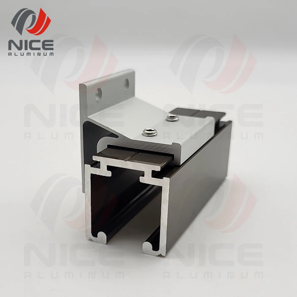 Aluminum Factory Heavy Sliding Door Track Profile With Roller - Buy ...