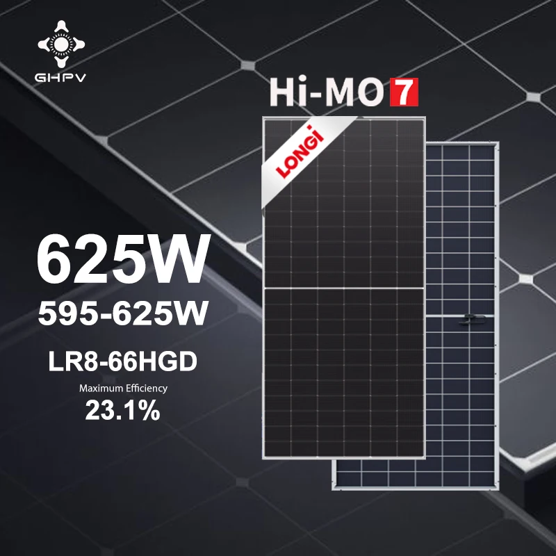 Longi Hi Mo 7 Lr8-66hgd 595-625m Hpdc Solar Module Longi 595w Solar ...