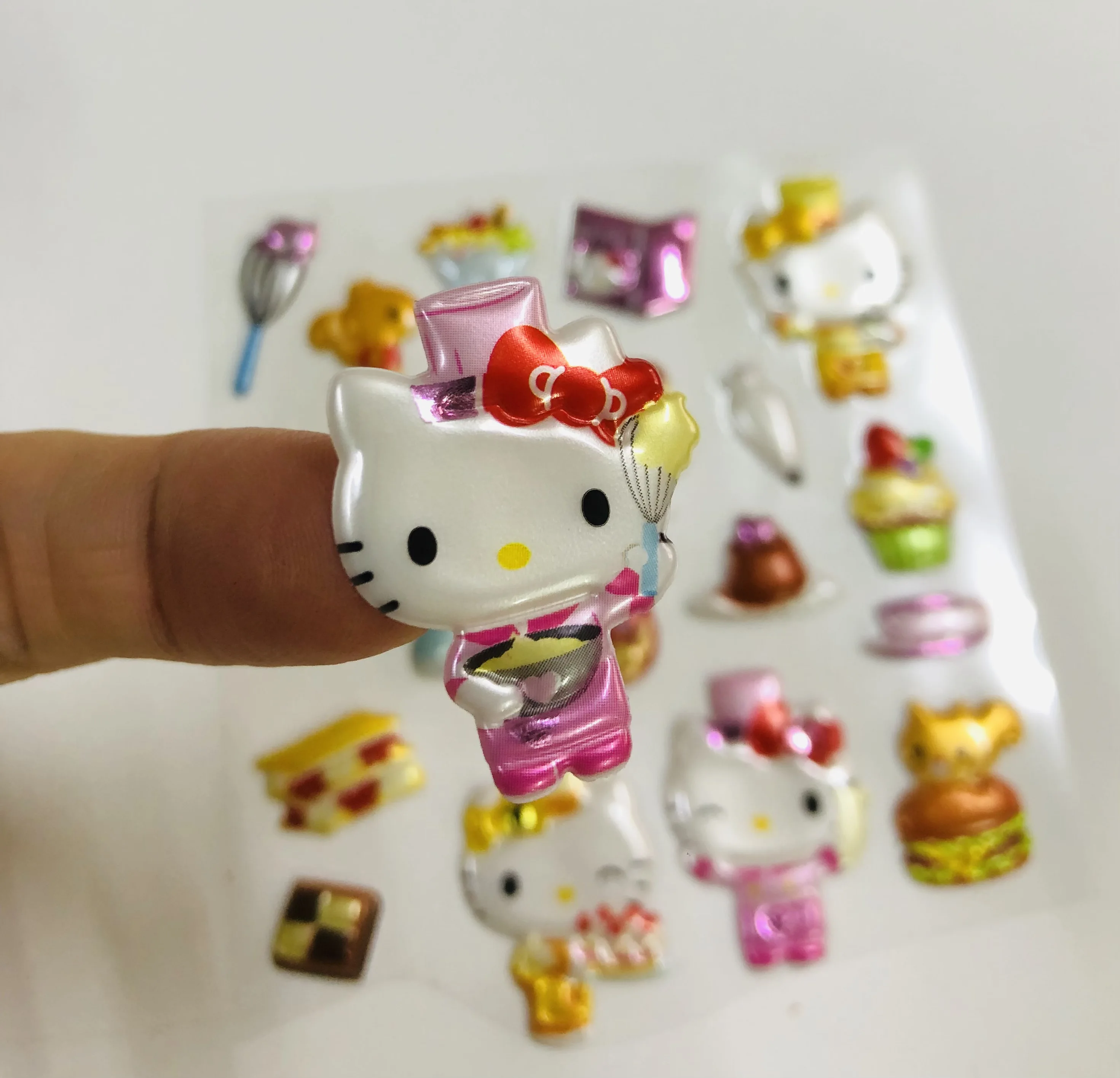 Custom 3d Kawaii Cute Foam Cartoon Puffy Filled Sticker Sanrio For Kids ...