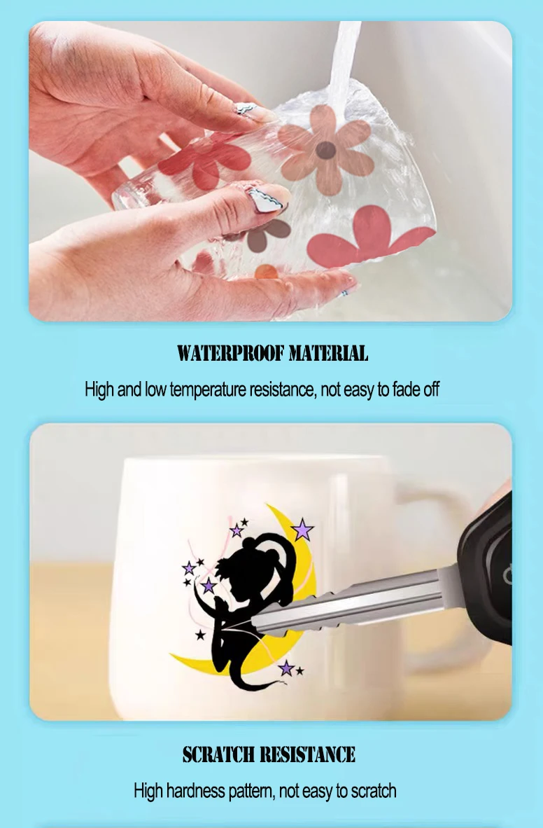 Custom 12oz 16oz 20oz Custom Valentines Day Ready To Transfer Uv Dtf ...