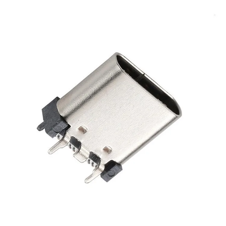 Usb Type-c Female Connector 24p Plug-in 180 Degree Vertical Smt ...
