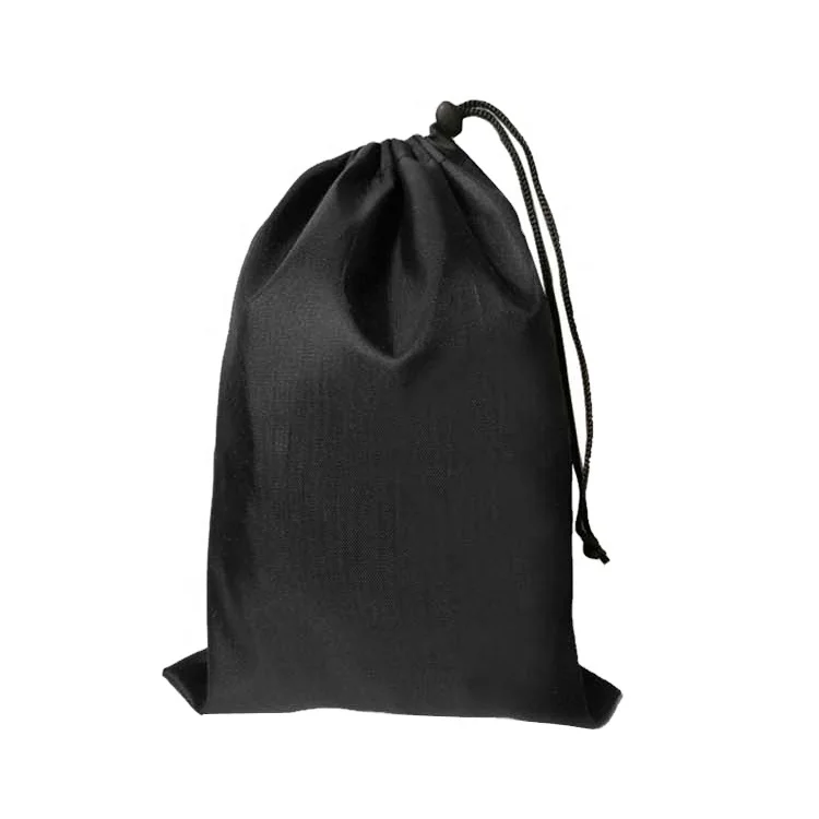 2024 Wholesale Factory Custom Logo Small Drawstring Bag 210d Black ...