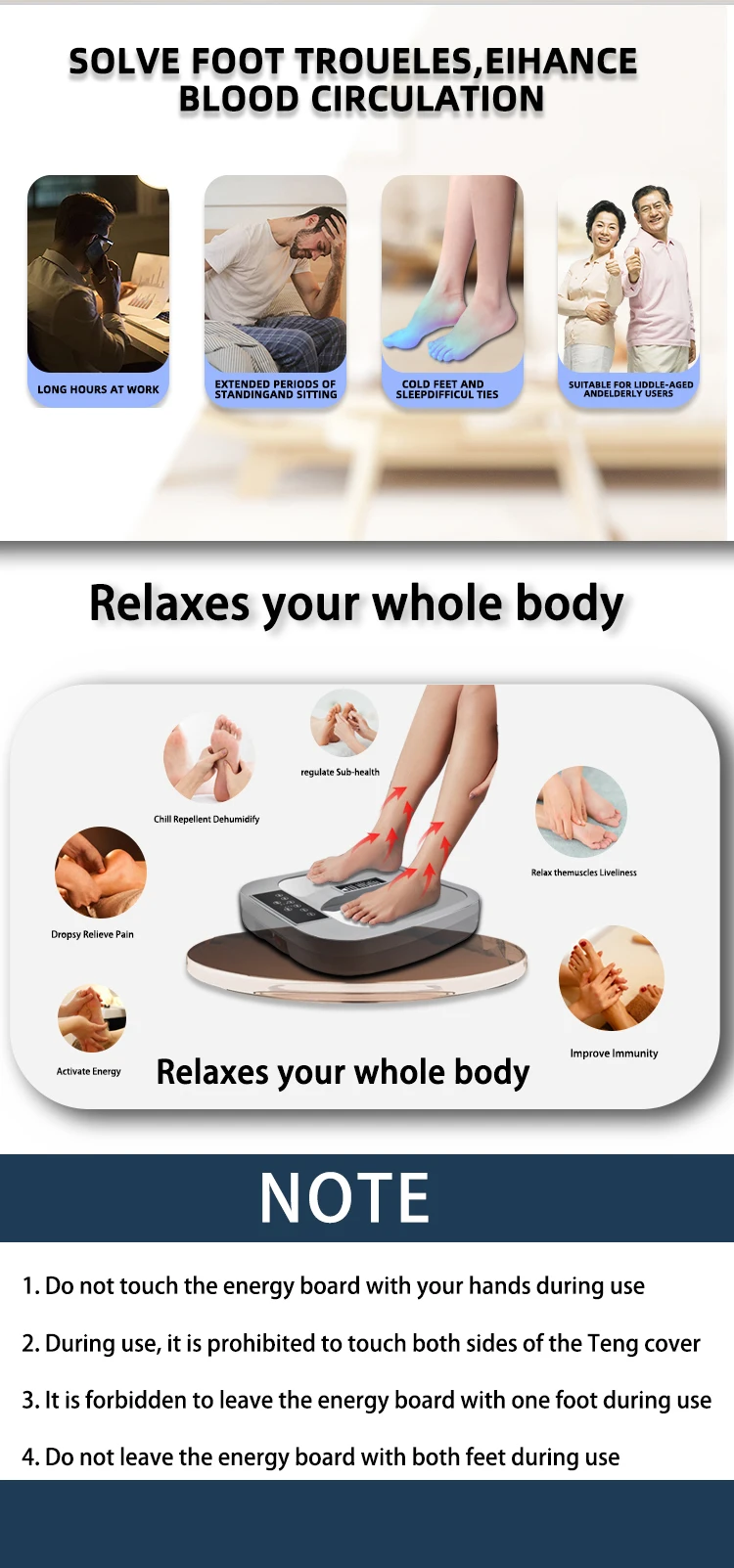 Tera P90 Portable Ultrasonic Electrotherapy Foot Spa Machine Odm