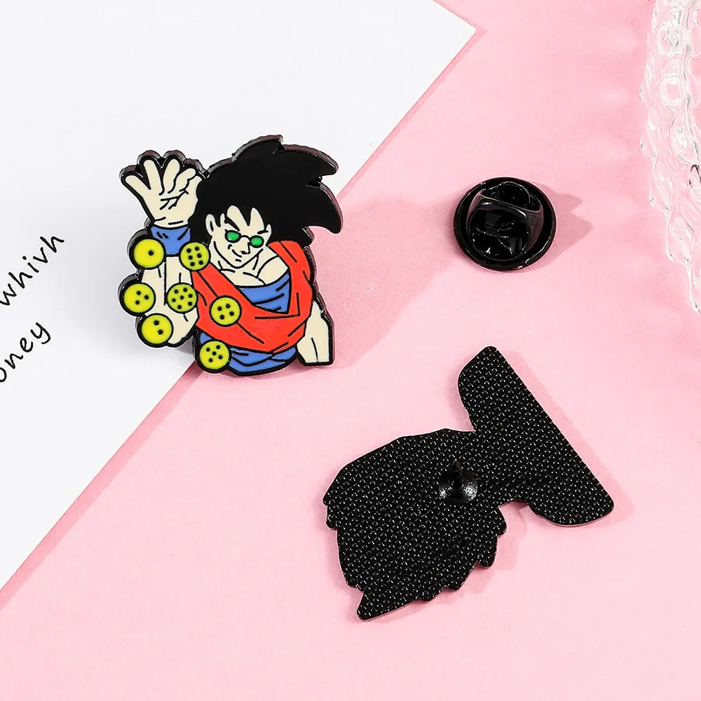 Wholesale Anime Cartoon DBZ Vegeta Goku Alloy Pins for Decoration ...