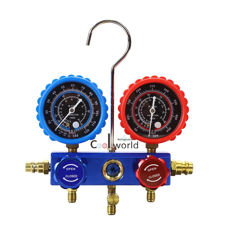 COOLWORLD R134a Manifold Gauge Set - Precision & Reliability