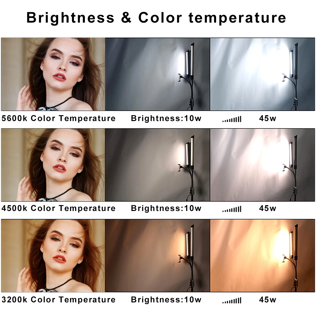 Beauty Enhancing Photography Led Ring Light Photography Double Arm Fill ...