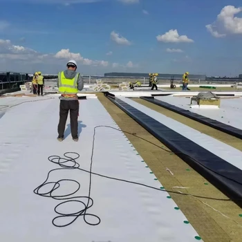 60 Mil Pvc Waterproofing Membrane Mechanically Fastened Roofing Systems ...