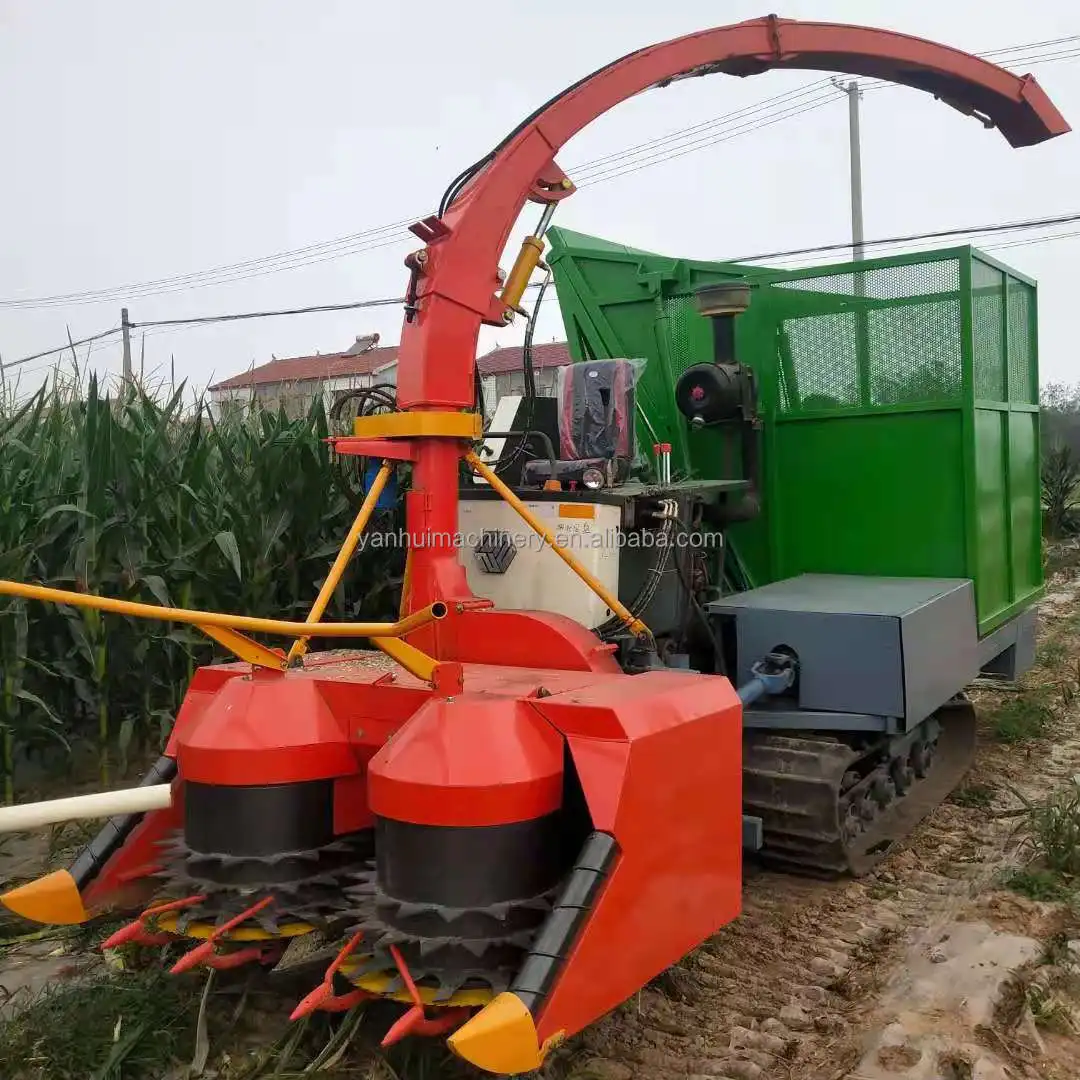 Stainless Steel Tractor Corn Silage Harvester Mini Corn Silage Harvest ...