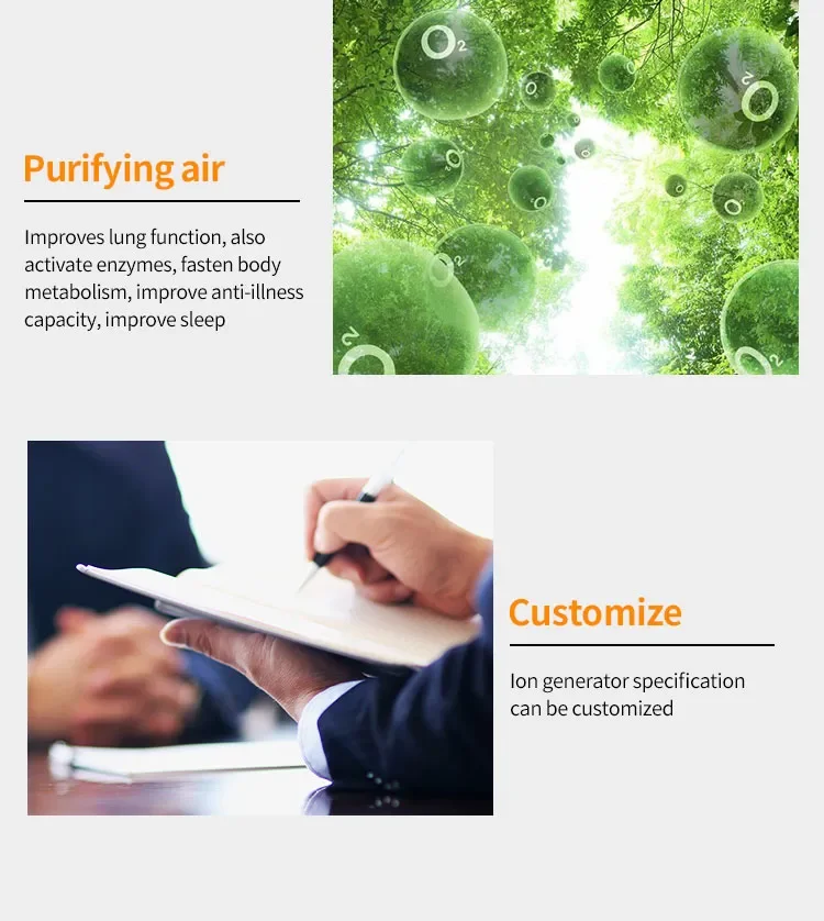 200 Million Positive Negative Ions Generator Needlepoint Bipolar ...