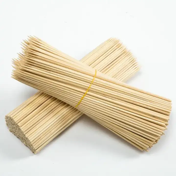 Wholesale Disposable Bbq Bamboo Round Stick Cutter For Camping Barbecue ...