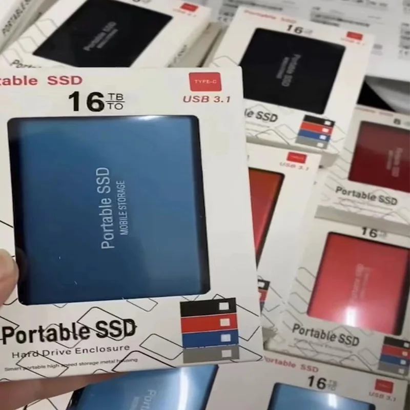 Portable Ssd 16t 2tb 5tb 12tb 10tb 4tb 2tb External Hard Disk Usb3.1 ...