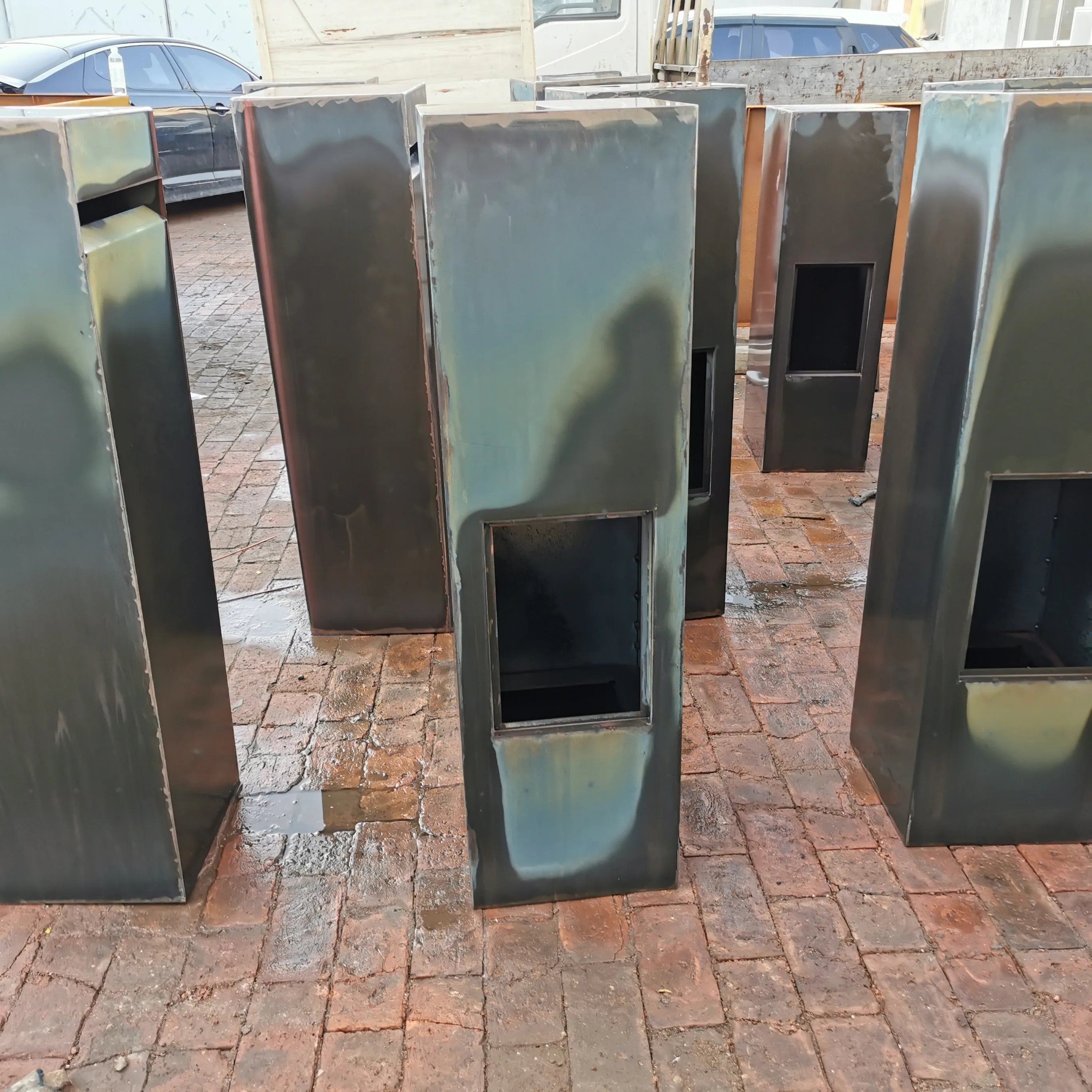 Durable Standing Corten Steel Drop Box for Parcels & Newsletters