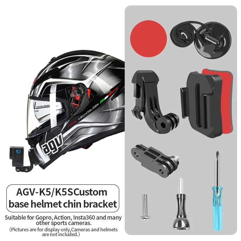Kipye Premium Customized Motorcycle Helmet Aluminium Chin Action Camera Mounts For Gopro ...