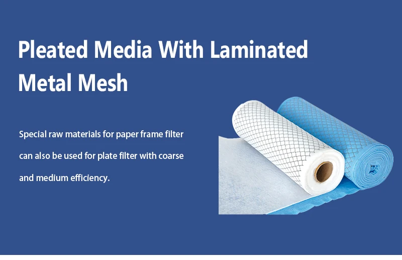 Laminated Mesh Pleated Filter Pleated Air Pre-filter Roll Media - Buy ...