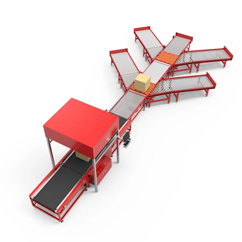 Automated Conveyor Box Diverter System - Efficient Sorting