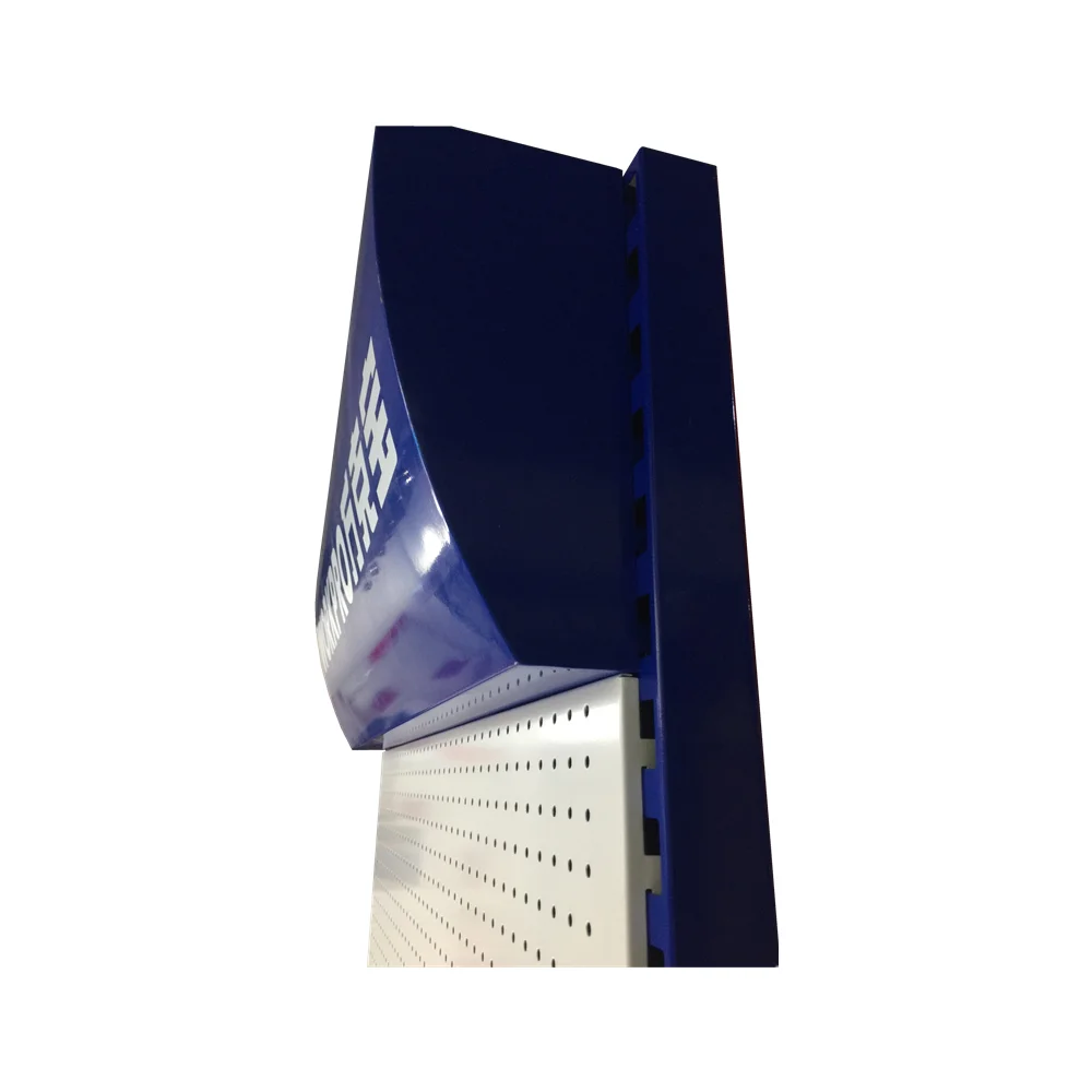 Free Standing Metal Pegboard Display Rack Freely Movable Retail Store ...