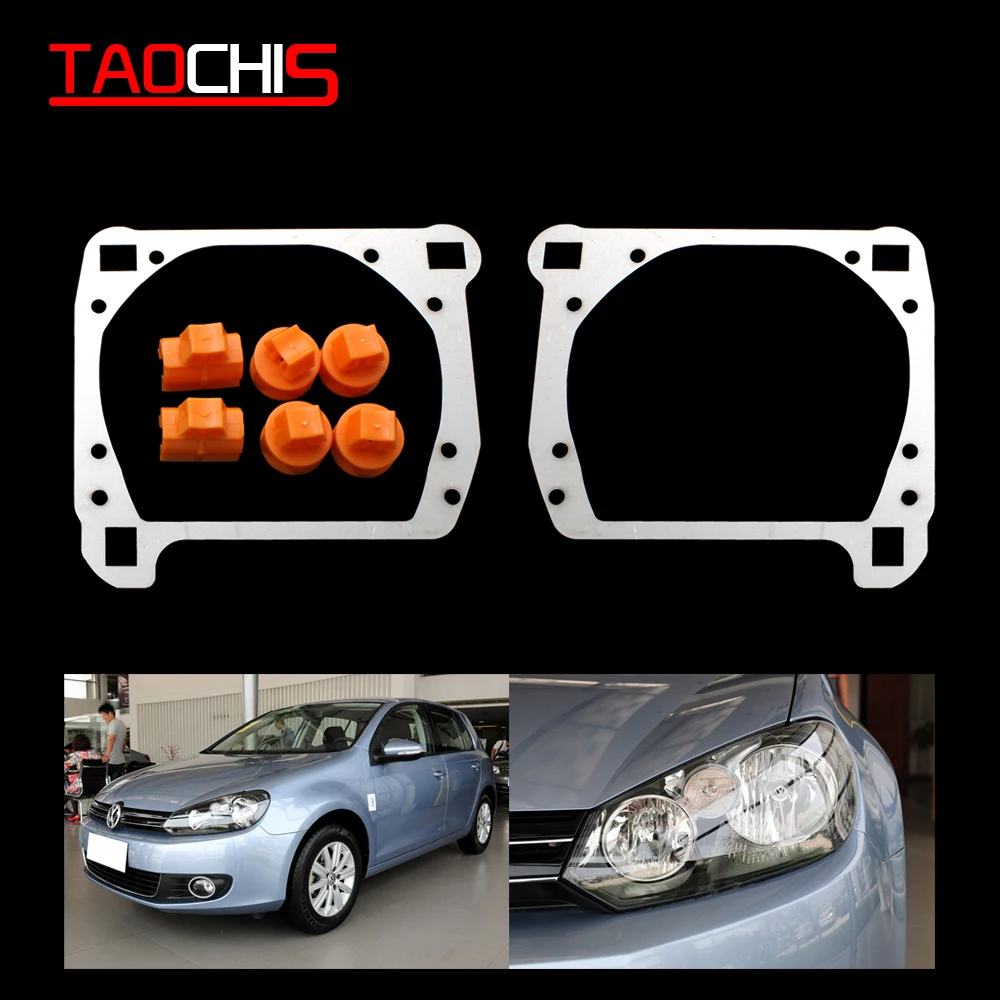 Taochis Retrofit Adapter Frame Headlight Bracket for VW Golf 6