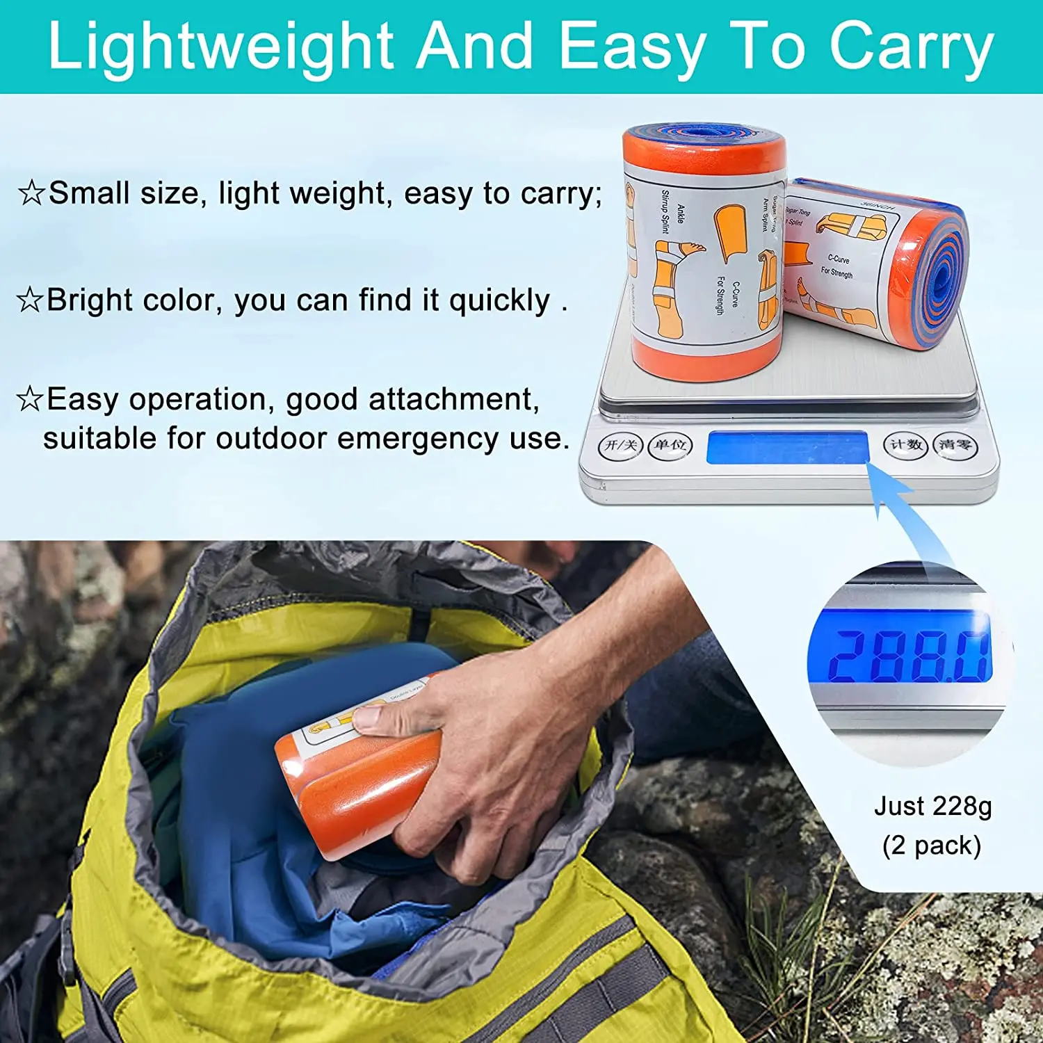 Hkjd Lightweight Waterproof Moldable Splint Medical Roll Splint ...