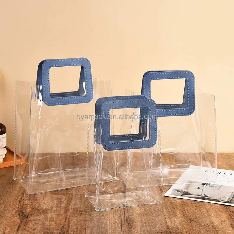 Custom Transparent PVC Tote Bag with Logo for Promotional Gifts - OEM ...