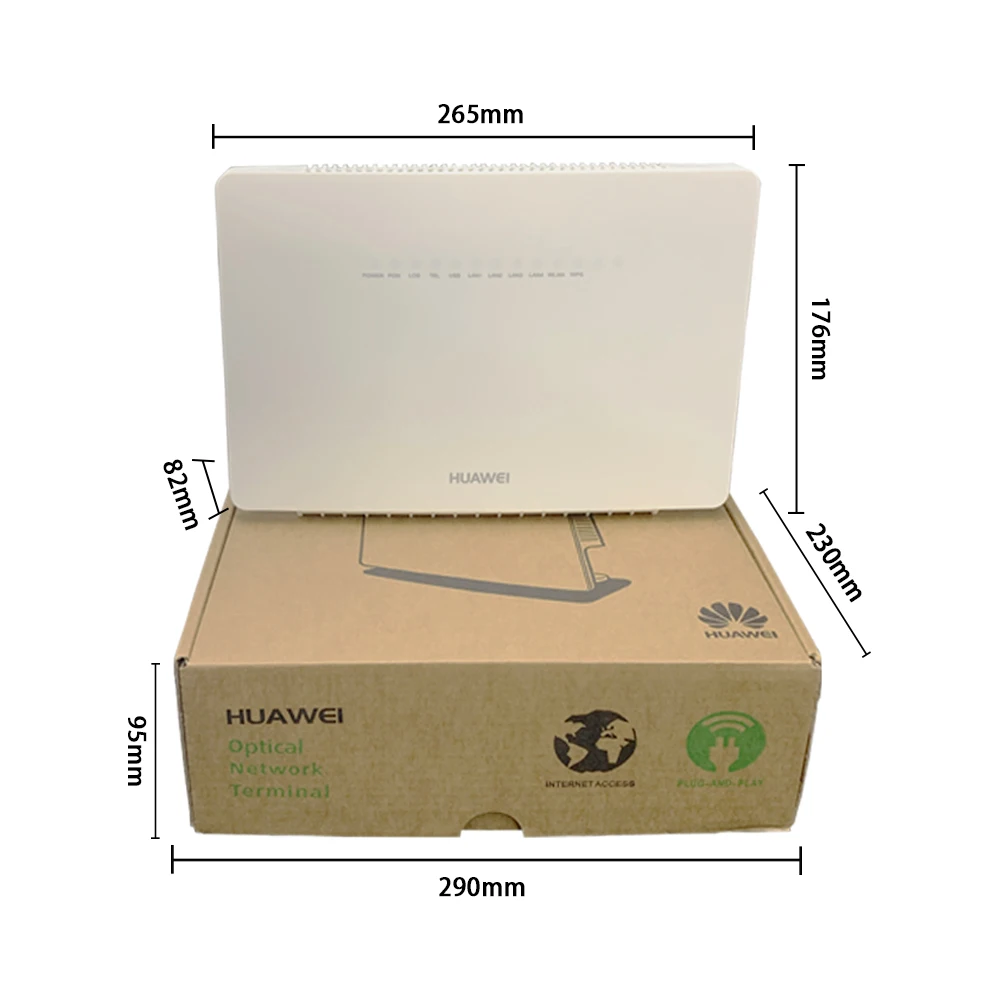 Brand New Huawei Echolife Hg8245q2 Fiber Optic Equipment 4ge 1tel 2usb ...