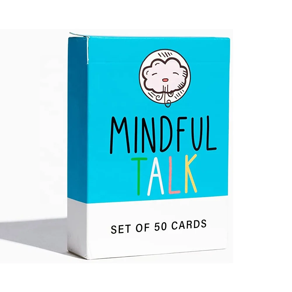 Custom Playing Card Game Mindful Talk For Authentic Conversations With ...