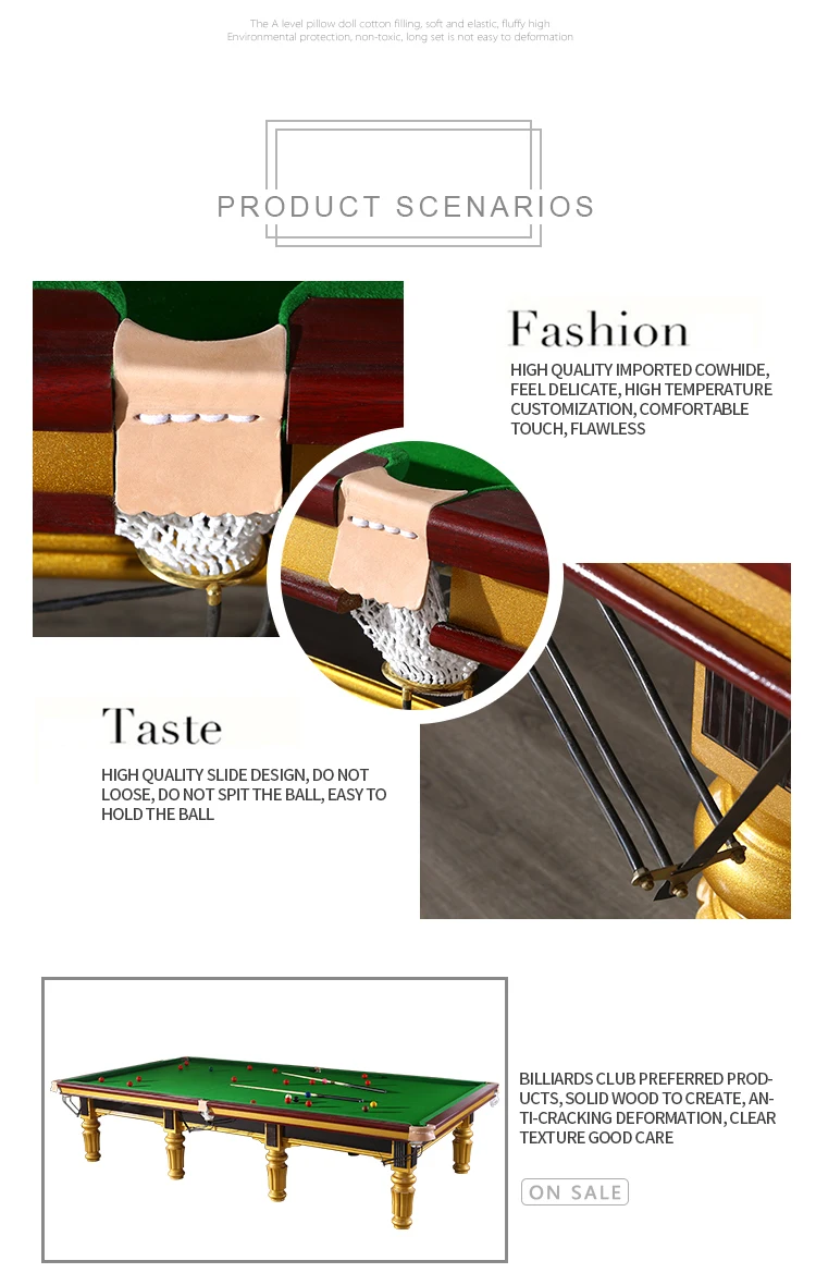 Modern Style Indoor Pool Table Clubs Use Professional Snooker Table ...