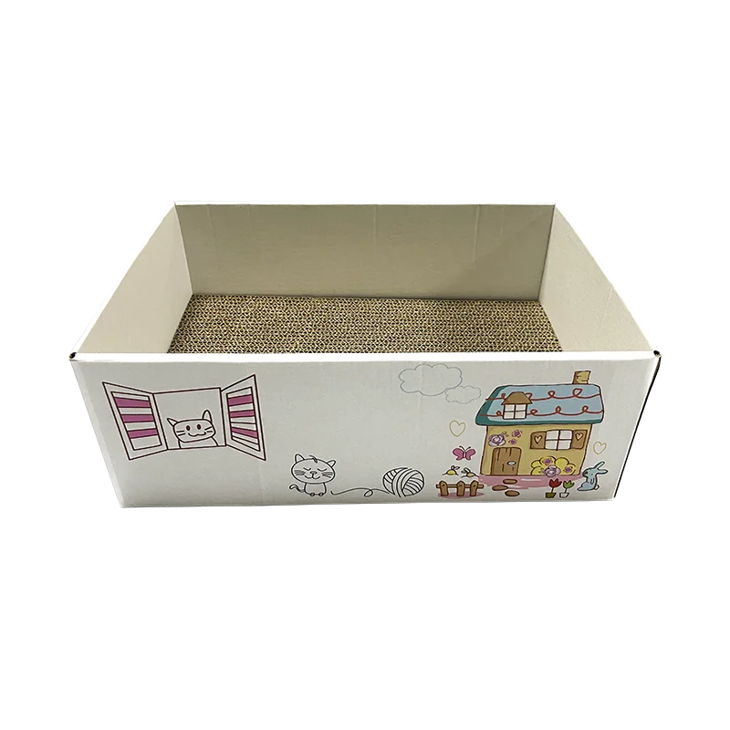 Pet-cheer High Quality Cat Scratcher Cardboard Box With 5 Pack ...