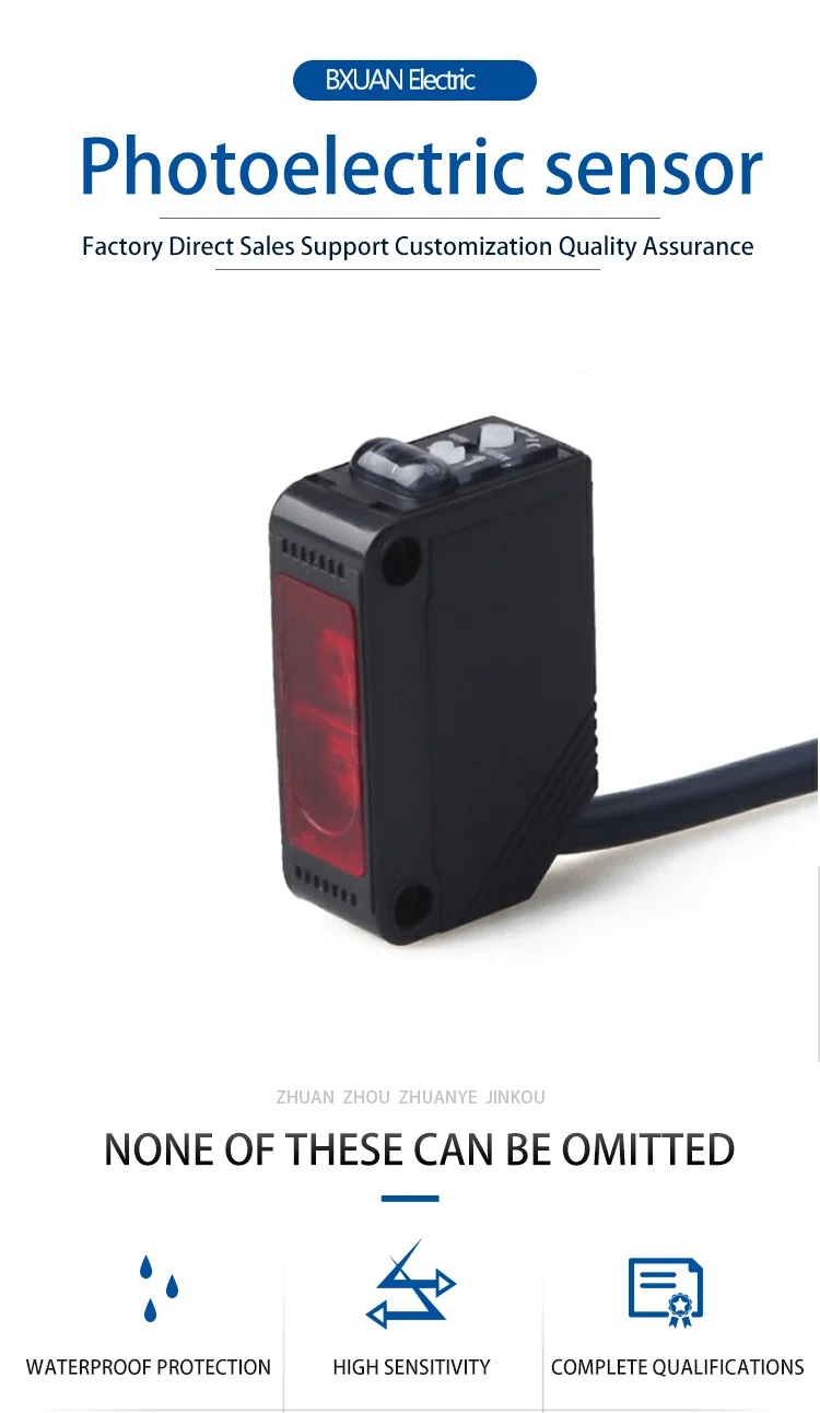 BXuan E3Z Diffuse reflection optical proximity sensor 1M detection distance NPN PNP ...