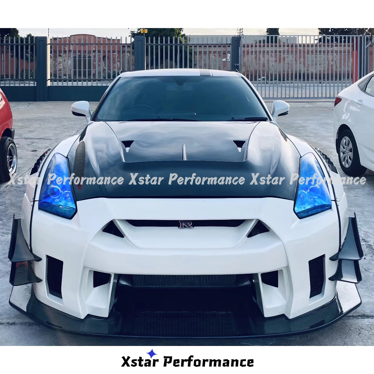 Lb Performance Ver.2 Style Half Carbon Fiber Cfrp Bodykit For Nissan ...