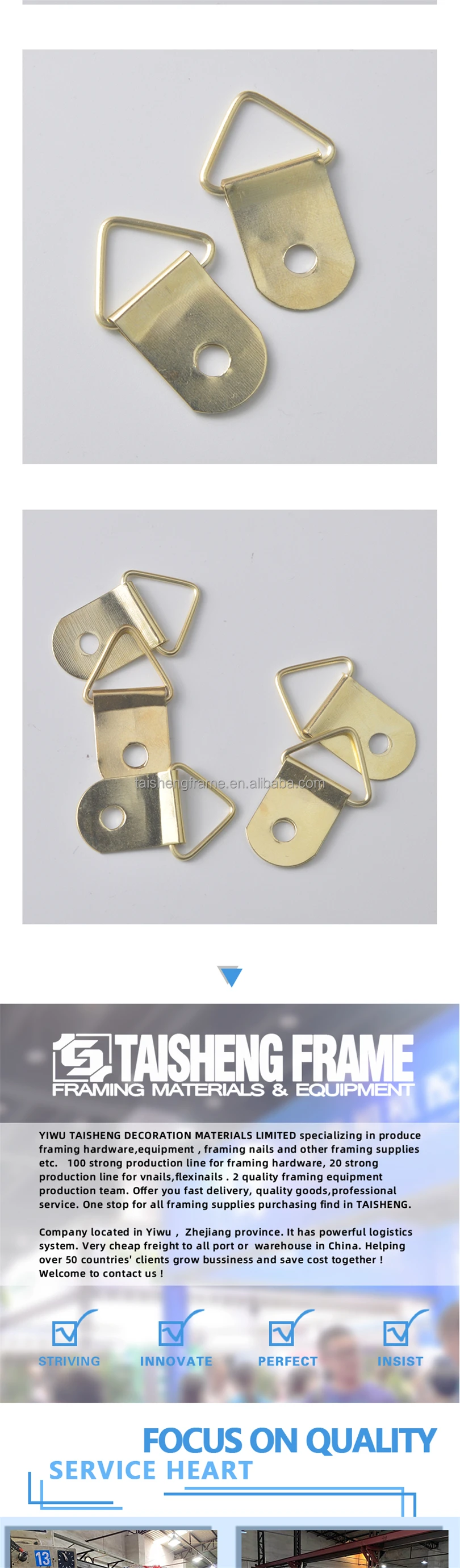 Ts-k032 Triangle Ring Picture Hangers With Screws Artwork Picture Frame ...