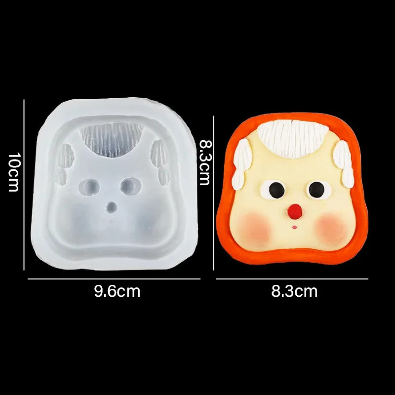 Cartoon Baby Beep Face Cake Decoration Fondant Silicone Mold Chocolate ...
