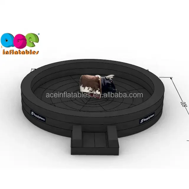 Commercial Black Exciting Mechanical Bull Inflat Inflatable Mechanical ...