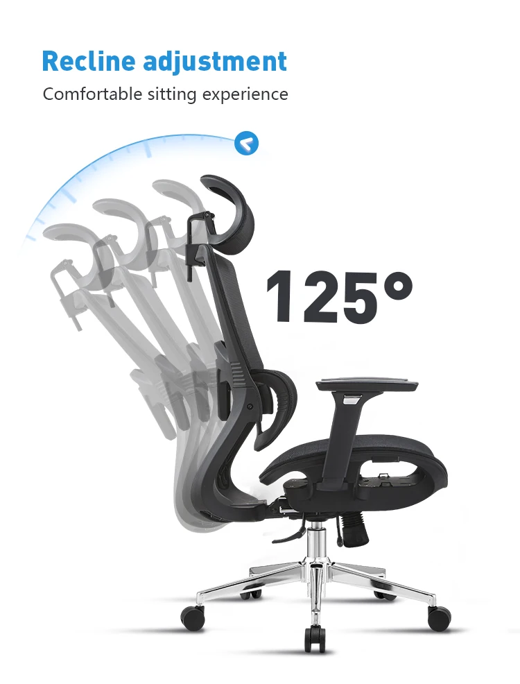 Ergonomic Full Mesh Office Chair with Adaptive Lumbar Support