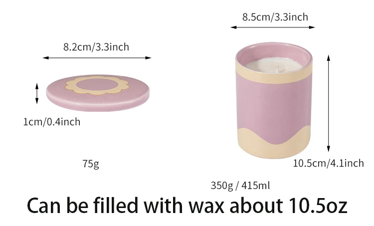 Custom Empty Premium Sublimation 15 Oz Oval Pink Pottery Ceramic ...