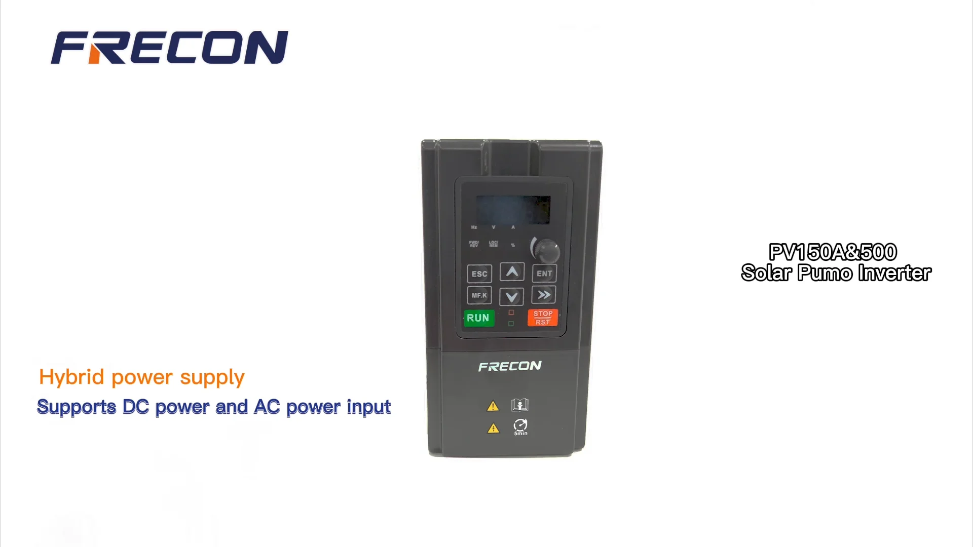 Frecon Ac 220v 230v 48v Heat 3 Phase Off Grid Hybrid Solar Pump ...