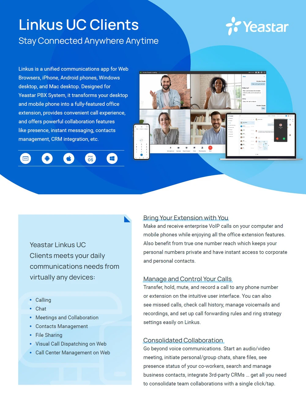 LINKUS License for Yeastar IP PBX - Versatile & Reliable