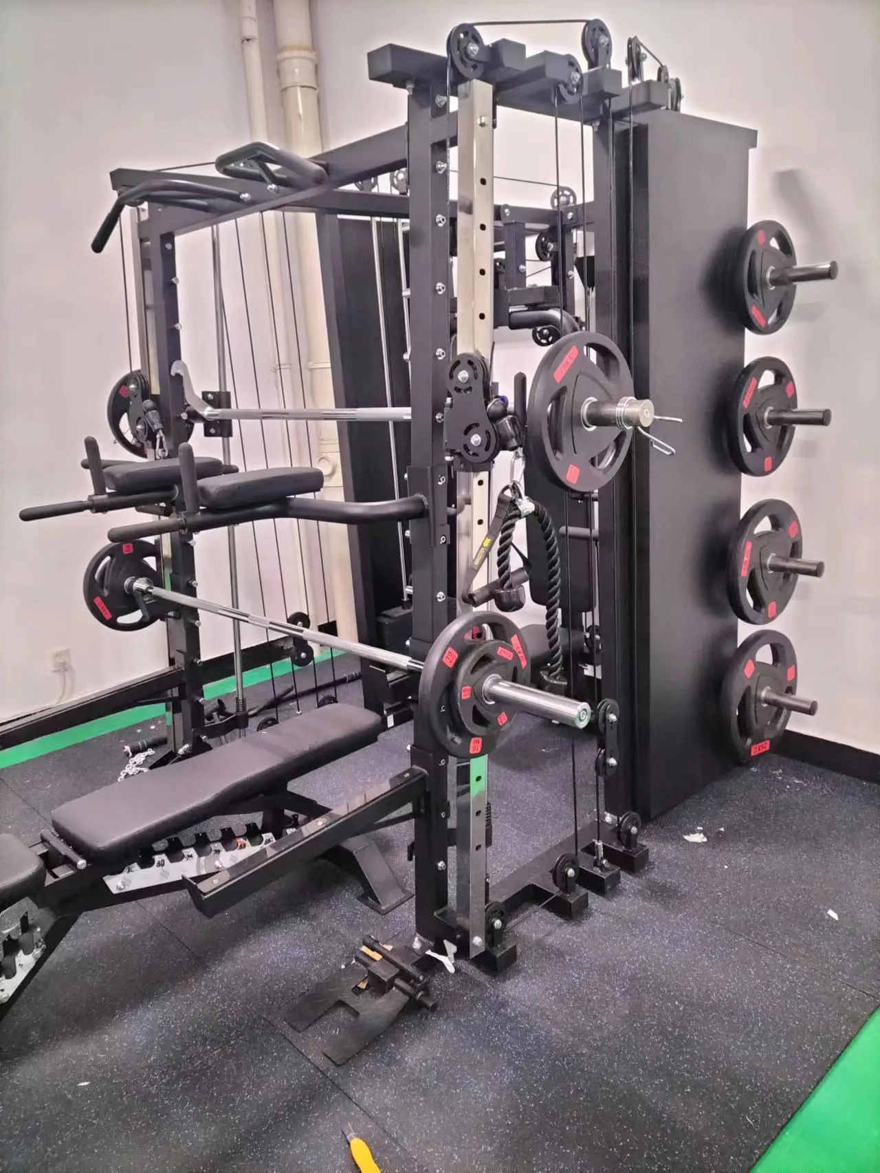 Wholesale 150kg Weight Stack Gym Smith Machine - Multi-Functional Steel ...