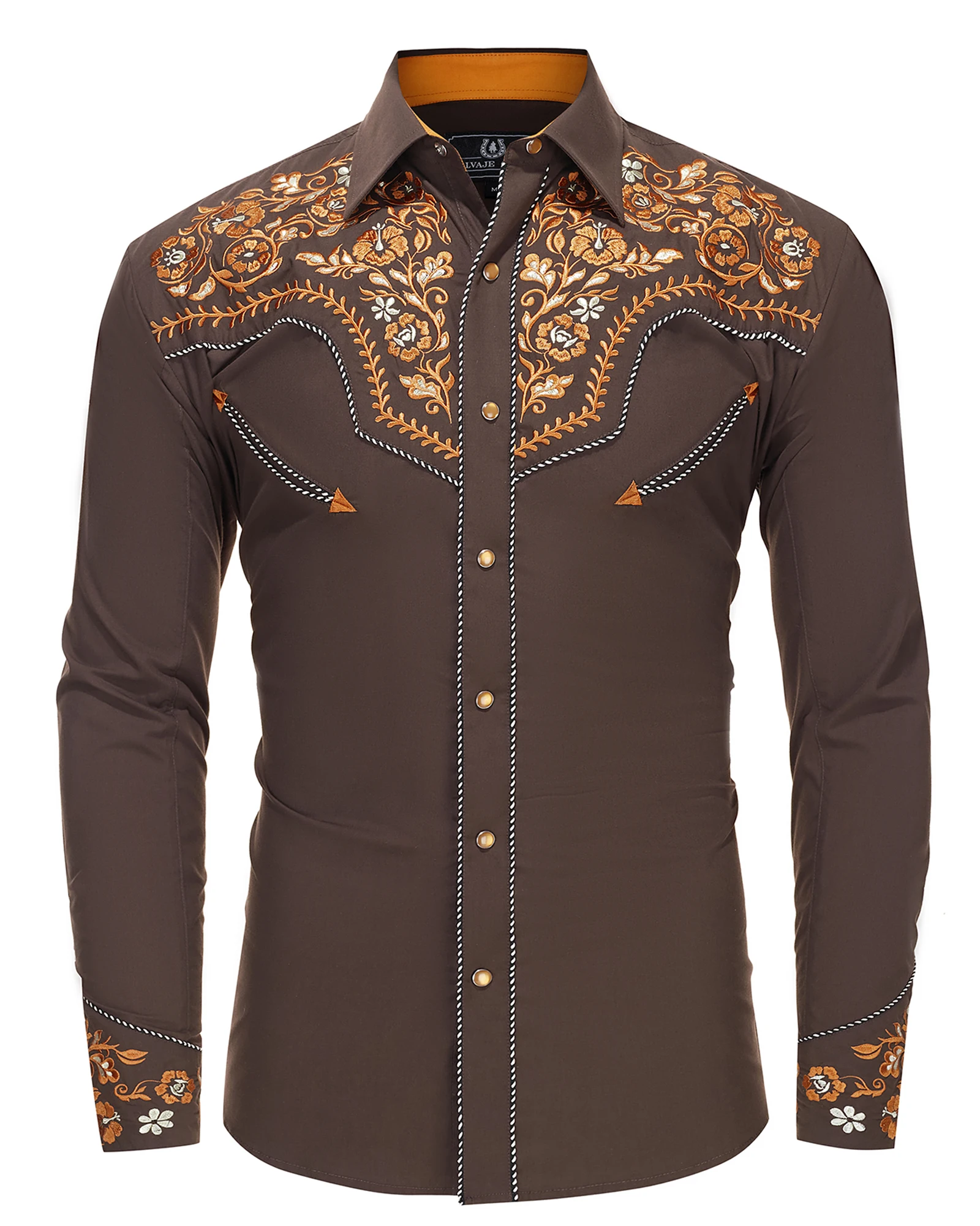 Western Embroidered Cowboy Shirts for Men - Casual & Stylish